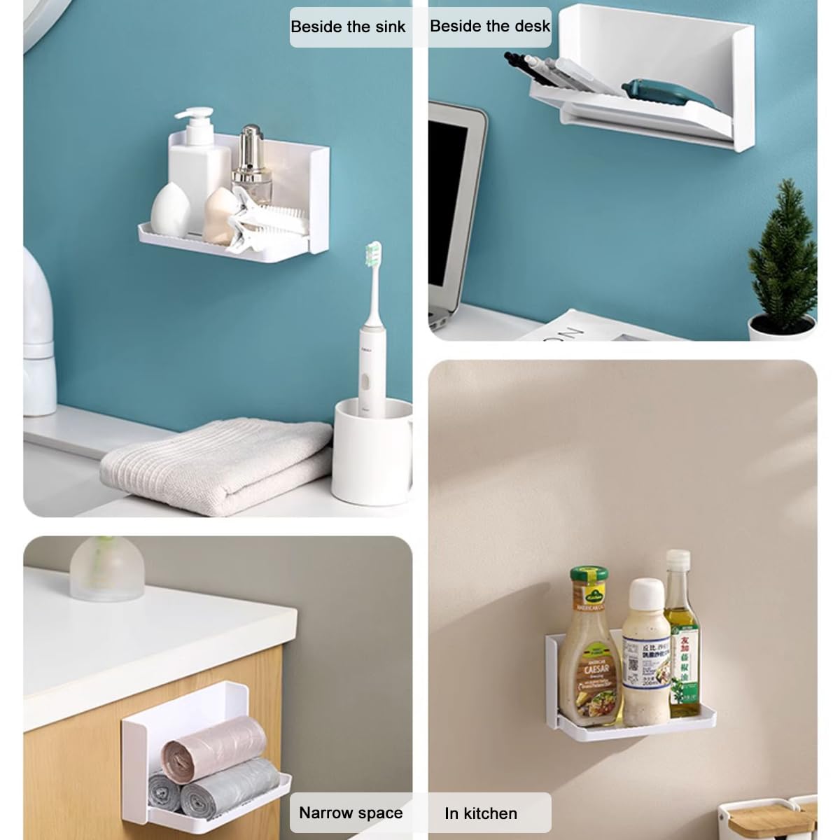 Snapklik.com : Small Floating Shelf For Wall, Foldable Bathroom Shelf ...