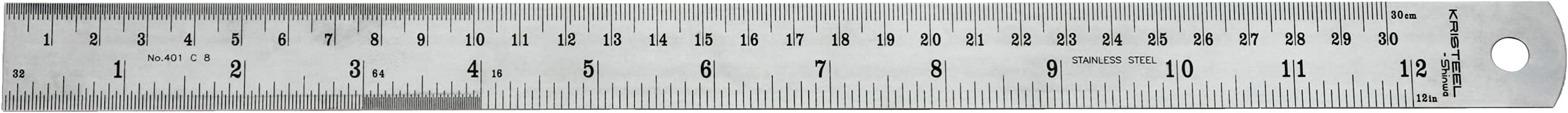 KRISTEEL | Stainless Steel Ruler 600 mm / 24 inch (Pack of 3) [ Model ...