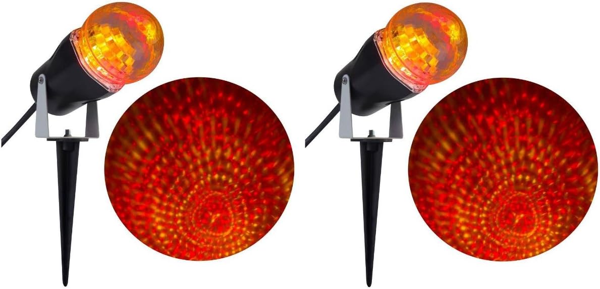 Amazon.com : Halloween LED Phantasm Fire Ice Red & Yellow Swirling ...