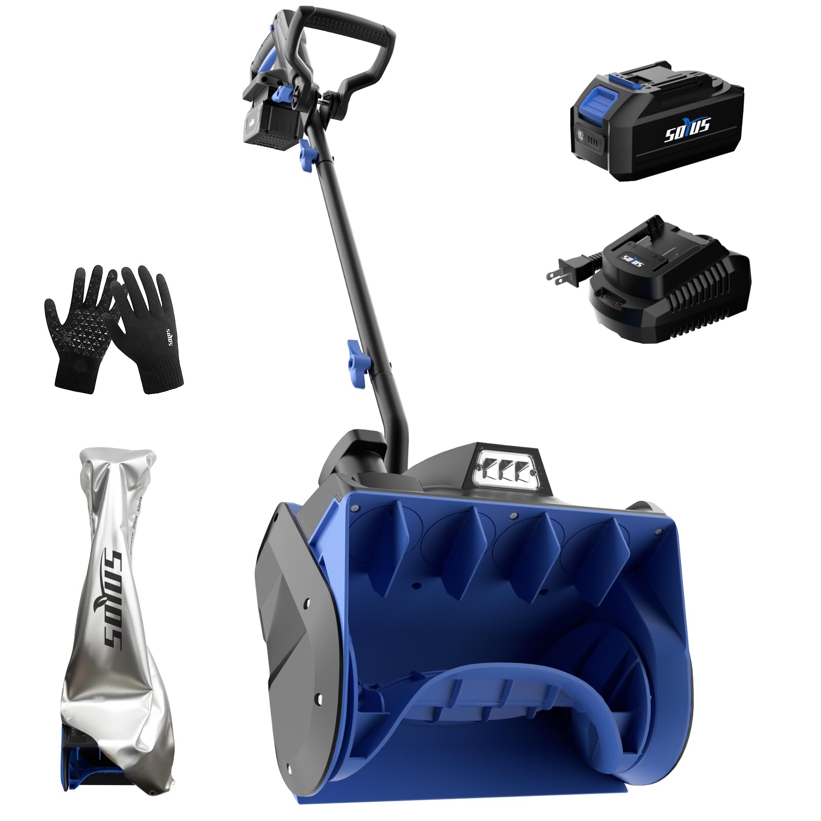 Snapklik.com : SOYUS Cordless Snow Shovel, 20V Electric Snow Blower, 12 ...