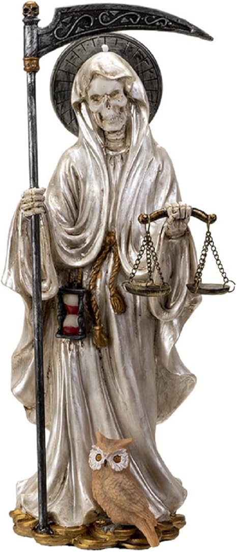 Amazon.com: Pacific Giftware Pacific Trading Santa Muerte White Gown ...