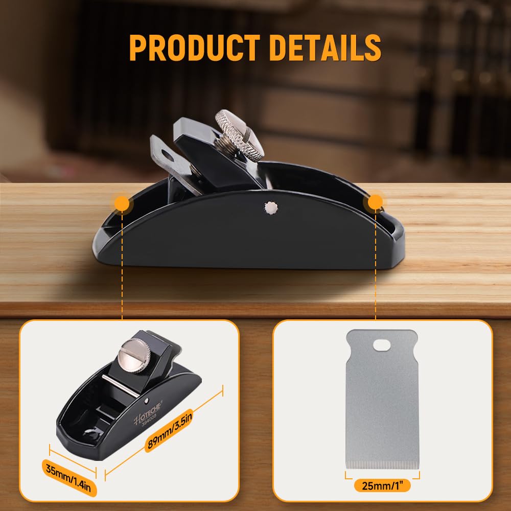 Snapklik.com : Hoteche Mini Wood Plane - Adjustable Smoothing Bench ...