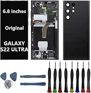 Amazon.com: 6.8" Original AMOLED for Samsung Galaxy S22 Ultra Display Touch Screen Digitizer ...