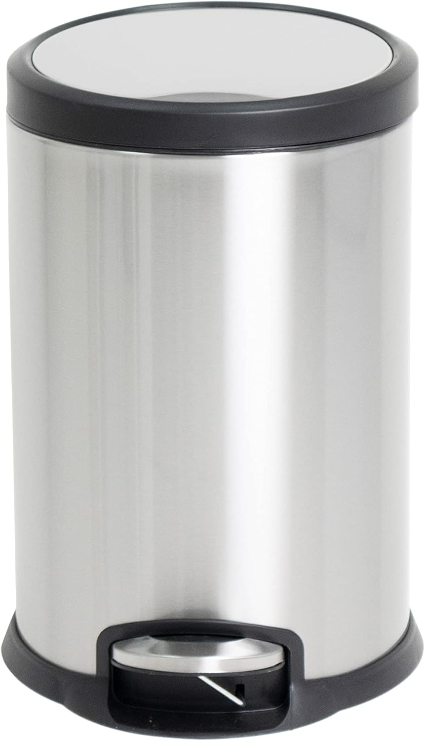 Orchid Stainless Steel Trash Bins, Recycle Bins, Round Step Waste Bin ...