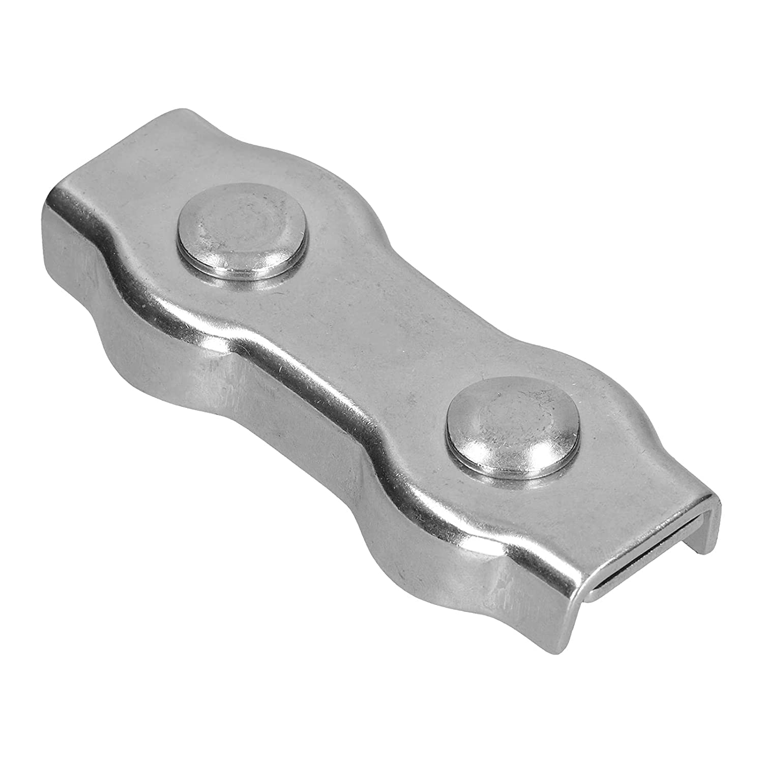 Duplex Wire Rope Clips, Good Grip Hardware Stainless Steel Cable Clamp ...