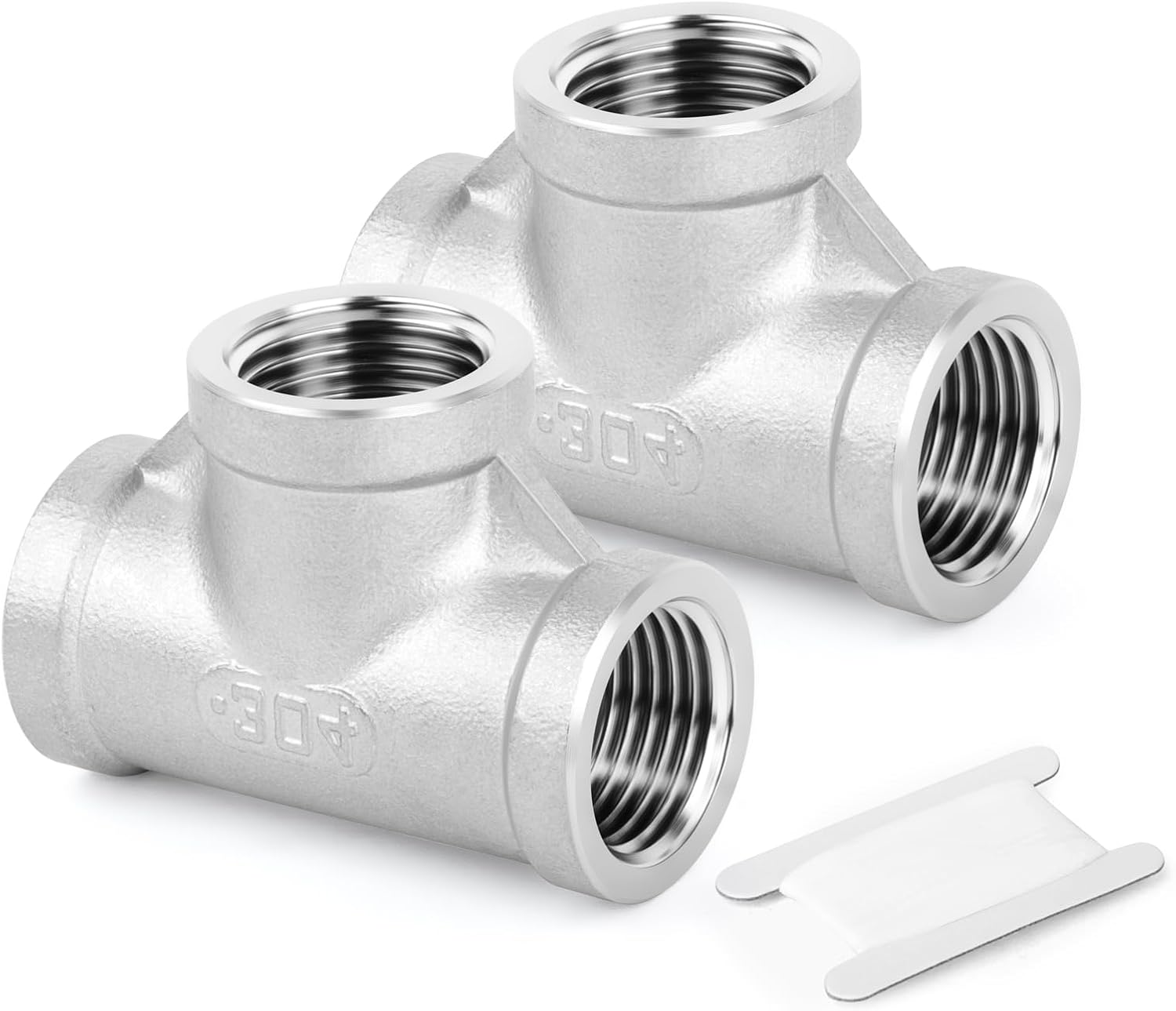 Amazon.com: GORAGUCHI 2PCS 304 Stainless Steel 3/4" NPT Tee Fittings ...