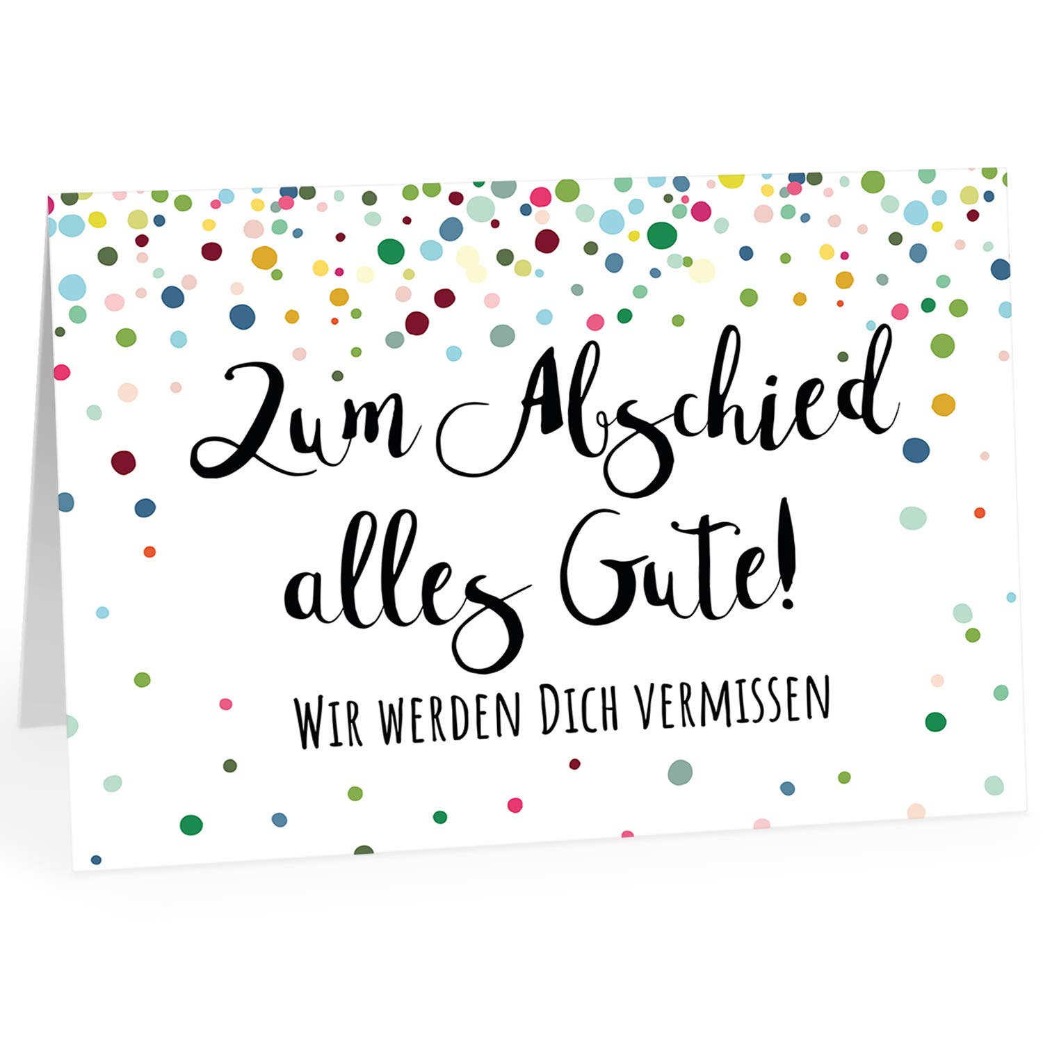 Wir Werden Dich Vermissen Karte Zum Ausdrucken Abschiedskarte Basteln