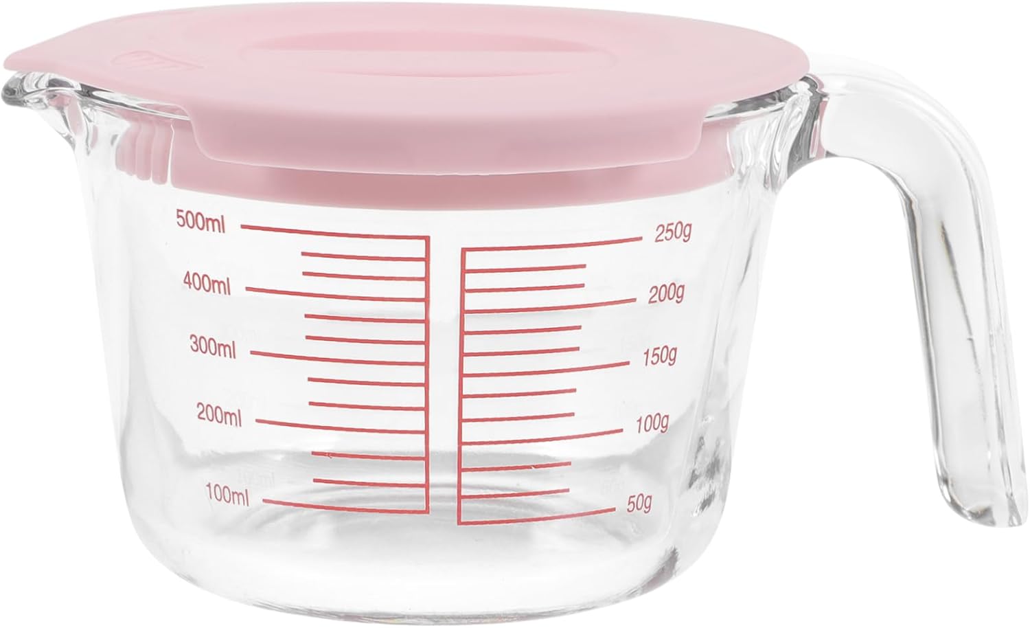 Amazon.com: EXQUIMEUBLE Glass Graduated Cup Metal Measuring Cups Whisk ...