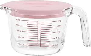 Amazon.com: EXQUIMEUBLE Glass Graduated Cup Metal Measuring Cups Whisk ...