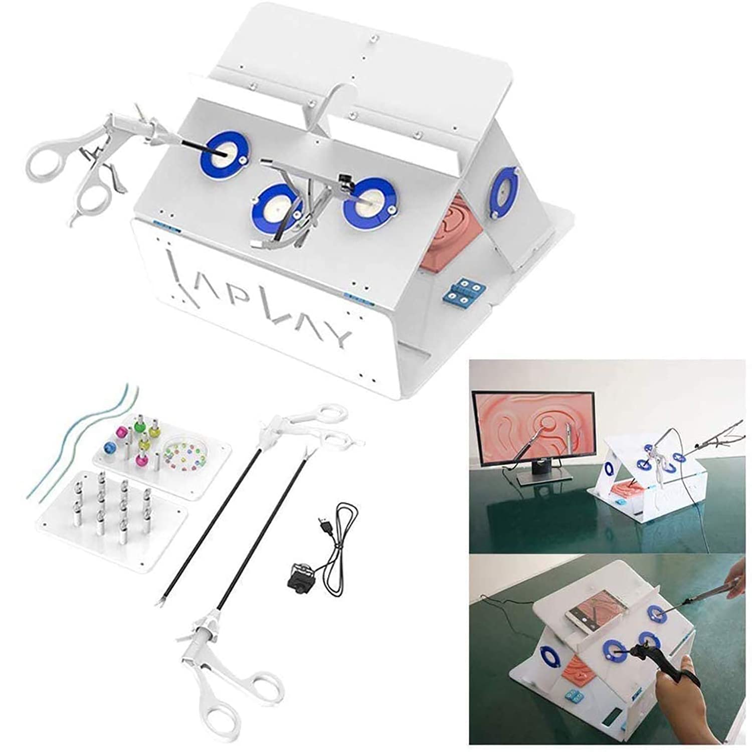 Buy GLJY Laparoscopic Trainer Box Medical Laparoscopic Trainer ...