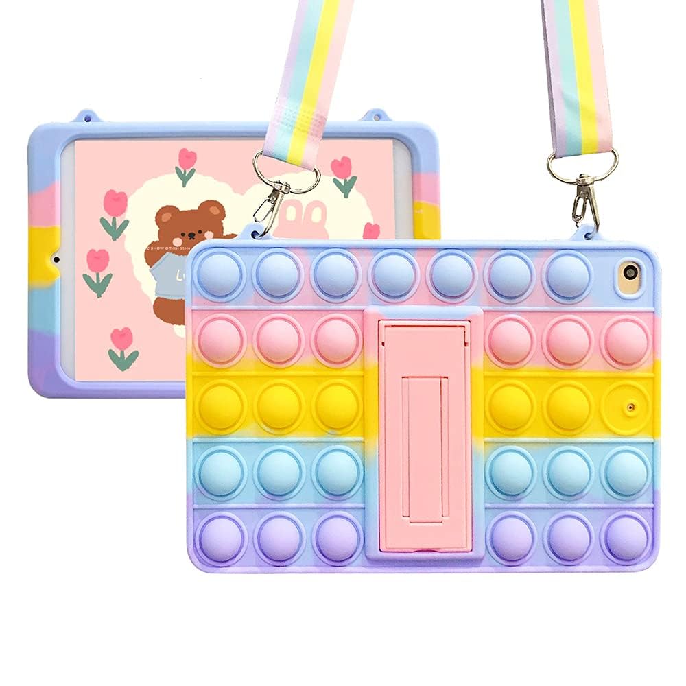 ZAULER Rainbow Tablet Kids Case for iPad 2019/2020/2021 (7th/8th/9th ...
