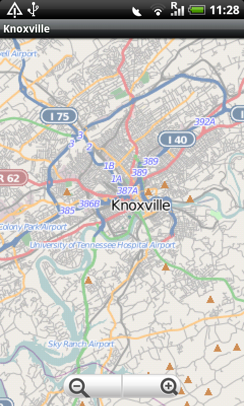 Knoxville Street Map - App on Amazon Appstore