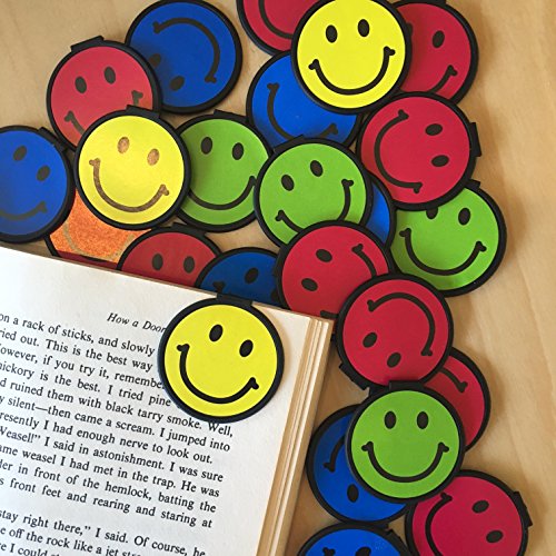 Reading Rewards Smiley Face Bookmarks - 36 Bulk Bookmarks for Kids ...