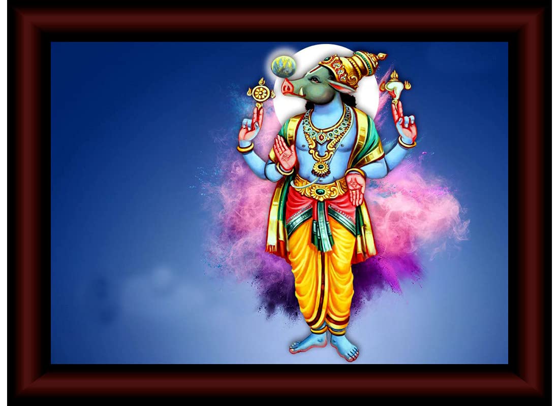 Varaha Avatar Of Lord Vishnu Traditional Copper Statue Of Varaha