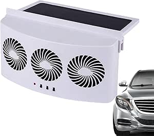 Amazon.com: Buogint Car Window Fan, 180-degree Large Wide-angle Solar ...