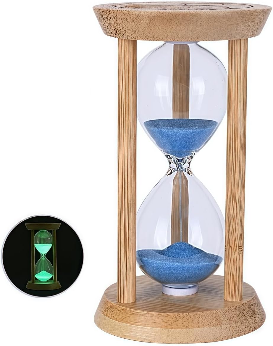 Amazon.com: Bamboo Sand Timers, Hourglass Sand Timers 10Min, Wooden ...