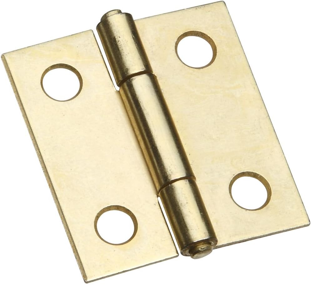 National Hardware N146-068 V518 Non-Removable Pin Hinges in Brass, 2 ...