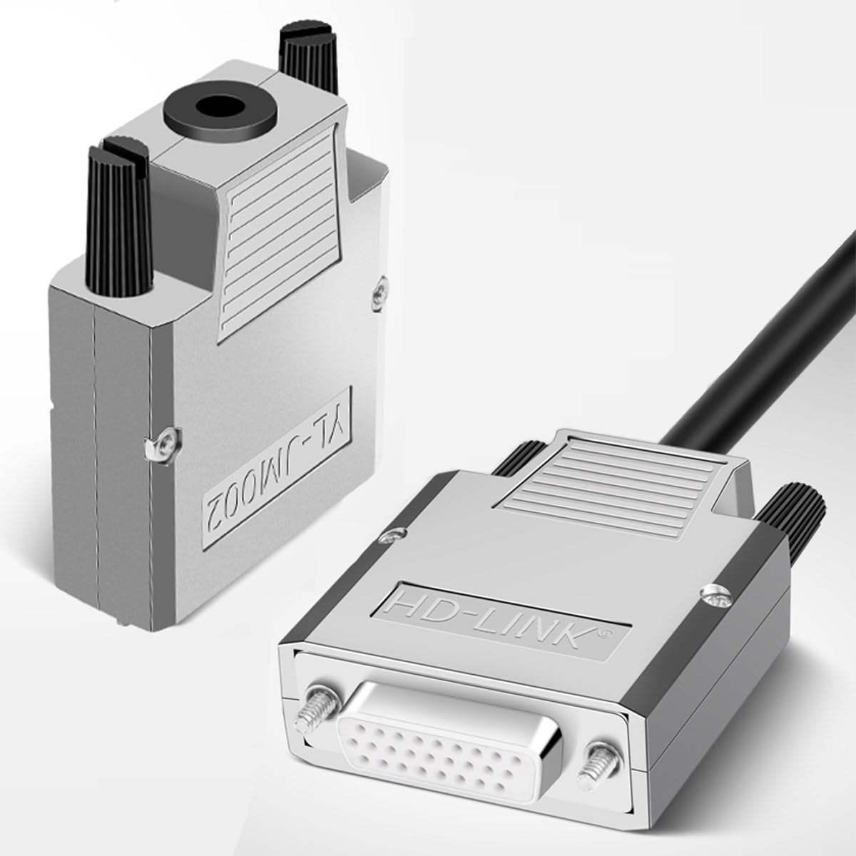 Rs232 Cable Jienk Db26 Female Solderless Breakout Connector, Rs232 D ...