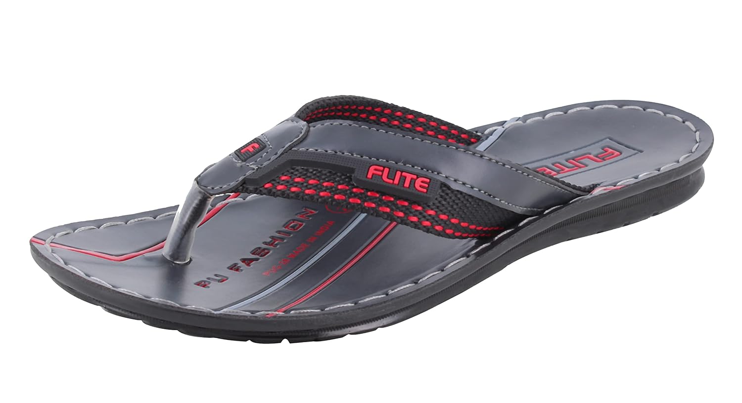 Buy Flite Pu Men's Black Slippers-6 (PUG028G) at Amazon.in