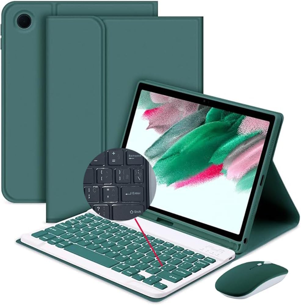 para Samsung Galaxy Tab S6 Lite 10.4" 2024/2022/2020, Capa teclado ...