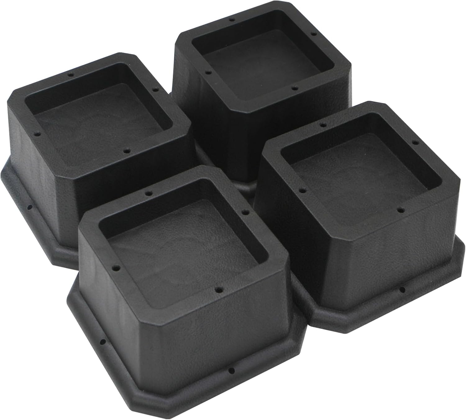 MYMULIKE Bed Risers 2 inch Heavy Duty Furniture Risers, Up to 6000 Lbs ...