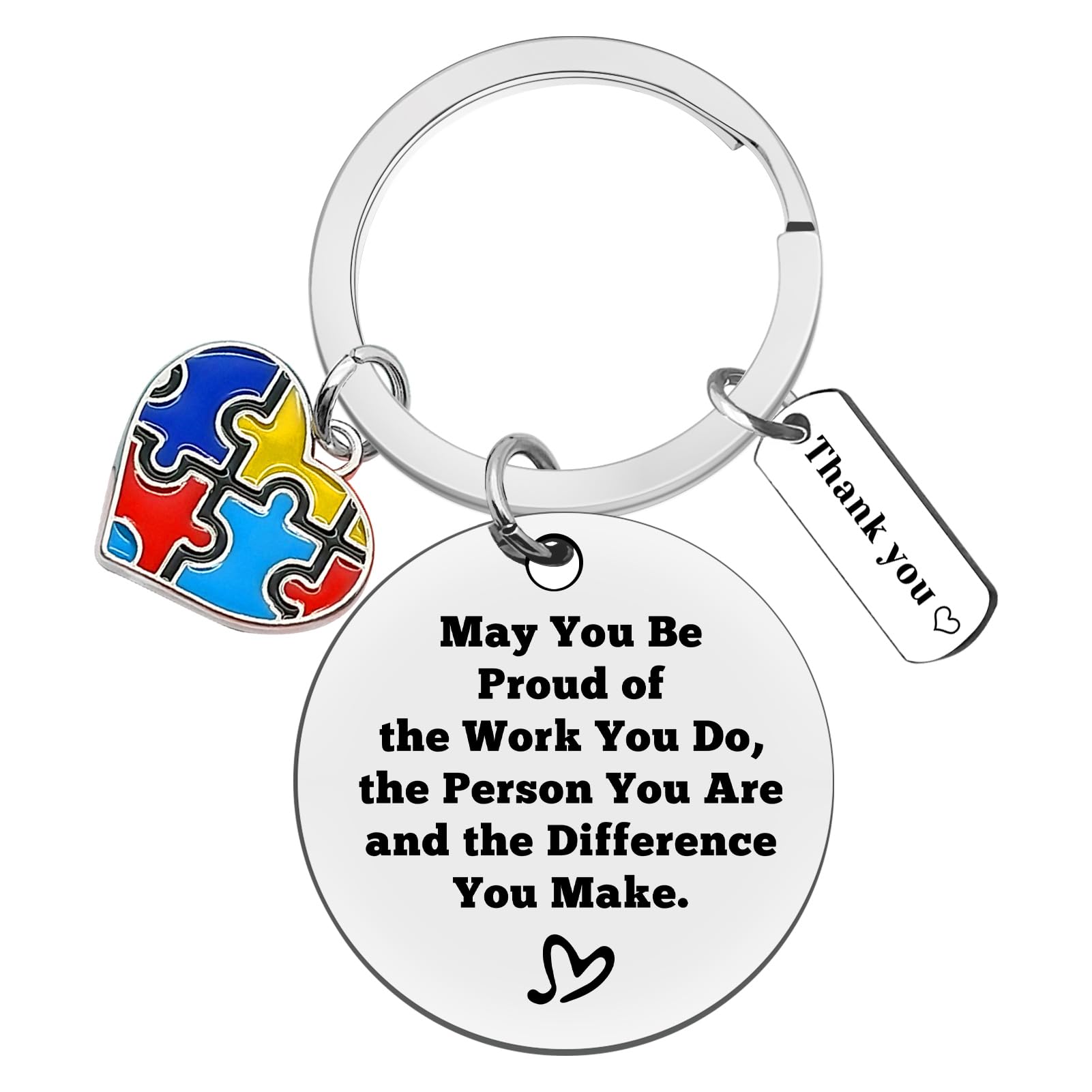 Amazon.com: Xiahuyu Autism Awareness Gifts Keychain Autism Teacher ...