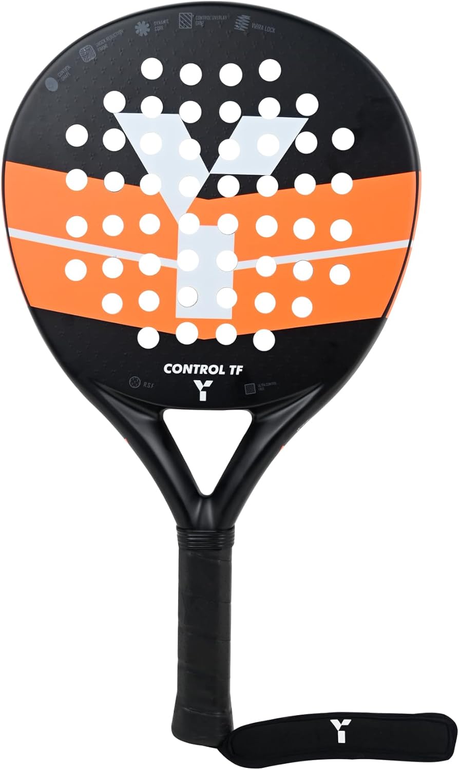 Y1 Padel, Control TF, Padel Racket for beginners, Round Shape, Carbon ...