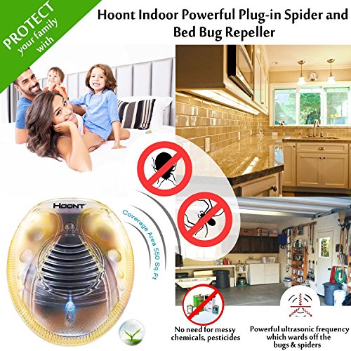 Hoont Indoor Powerful Plug-in Spider and Bed Bug Pest Repeller with ...