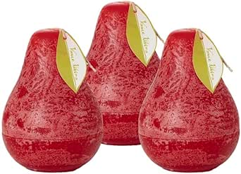 Amazon.com: Sullivans Vance Kitira Pear Candle, Set of 3 Unscented 4.5 ...