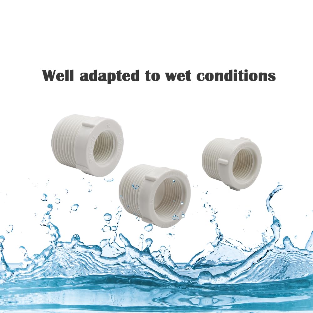 Snapklik.com : HayEastdor 10PCS 1 Inch Male Thread To 1/2 Inch Female ...