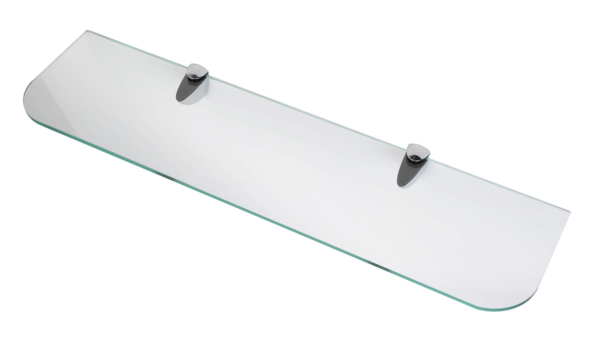BSM Marketing 6mm Thick Toughened Glass Shelves With Curved Corners ...