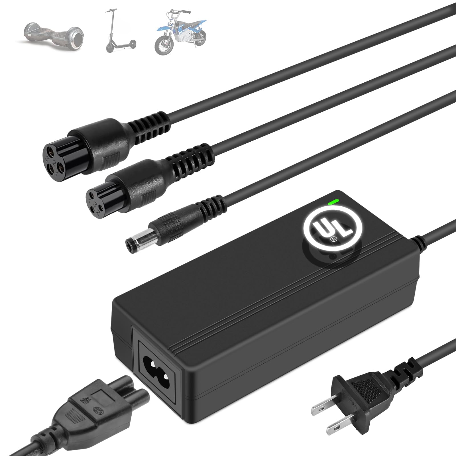 Amazon.com: Electric Scooter Charger for Gotrax,Jetson, Razor MX350 ...