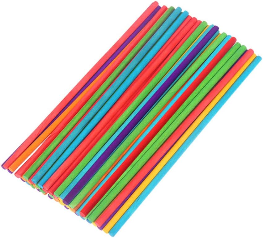 Amazon.com: Hygloss Colored Craft Sticks – Vibrant Wooden Multi-Colored ...