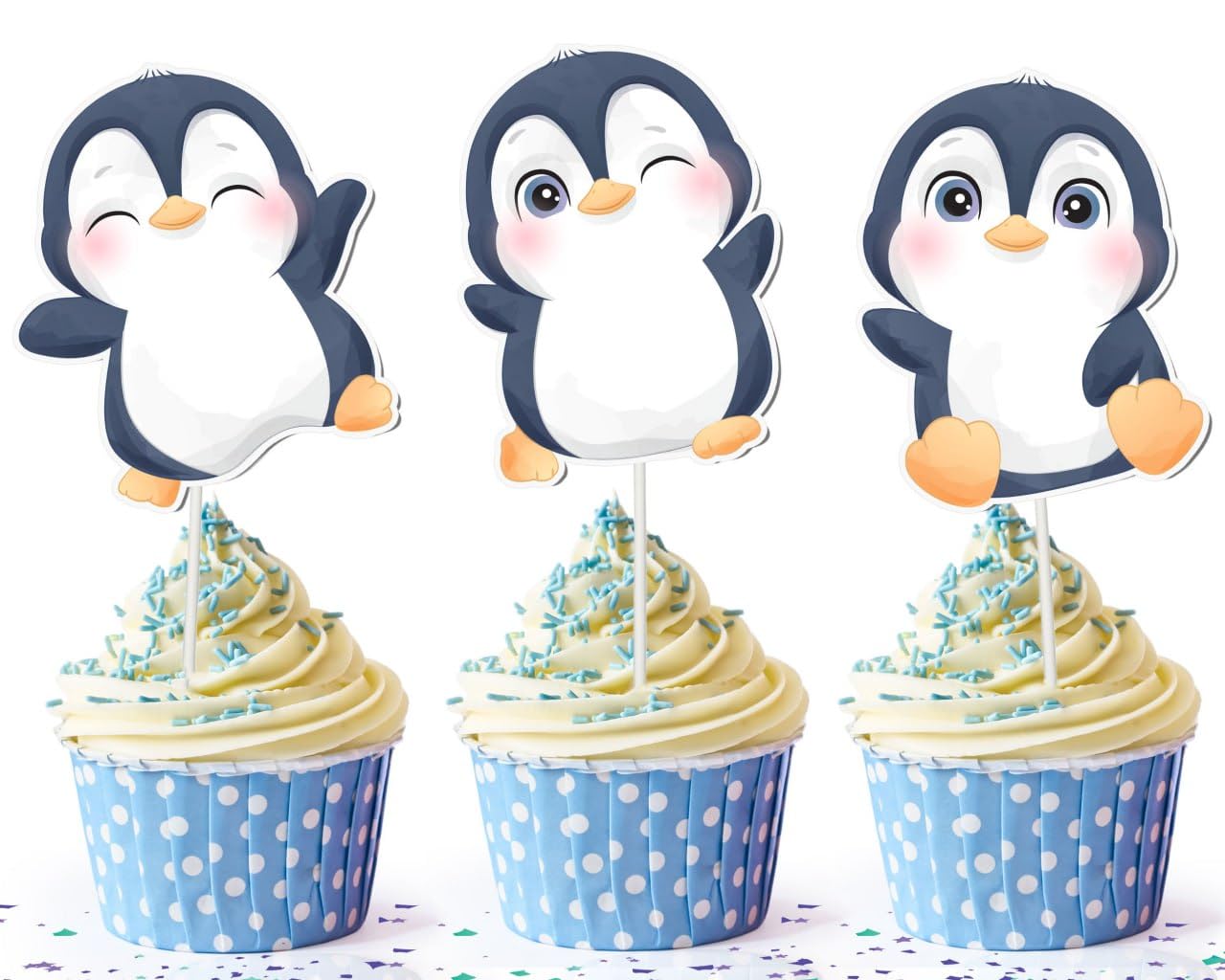 Penguin Cupcake Picks