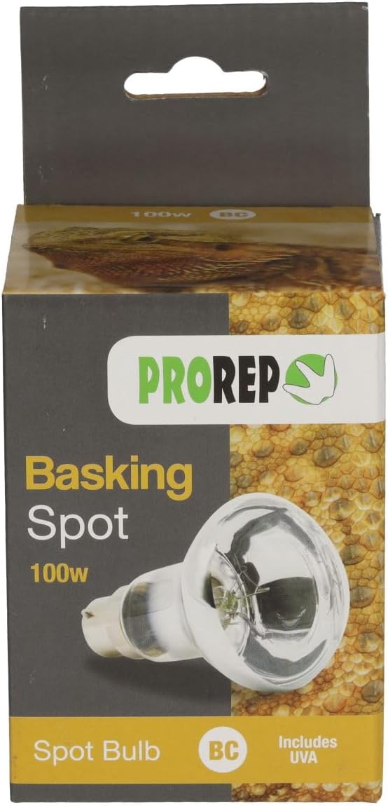 ProRep Basking Spot Lamp 100 Watts BC | Bayonet Basking Bulbs | Clear ...