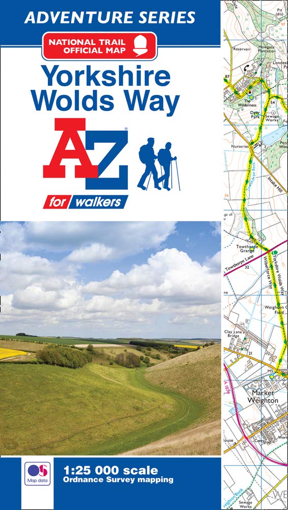 Buy Yorkshire Wolds Way National Trail Official : with Ornce Survey ...