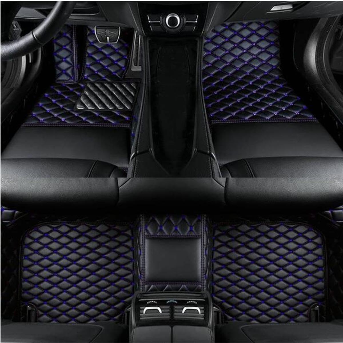 Amazon.com: HLMATSM Custom Luxury Leather Car Floor Mats Upgrade Your ...