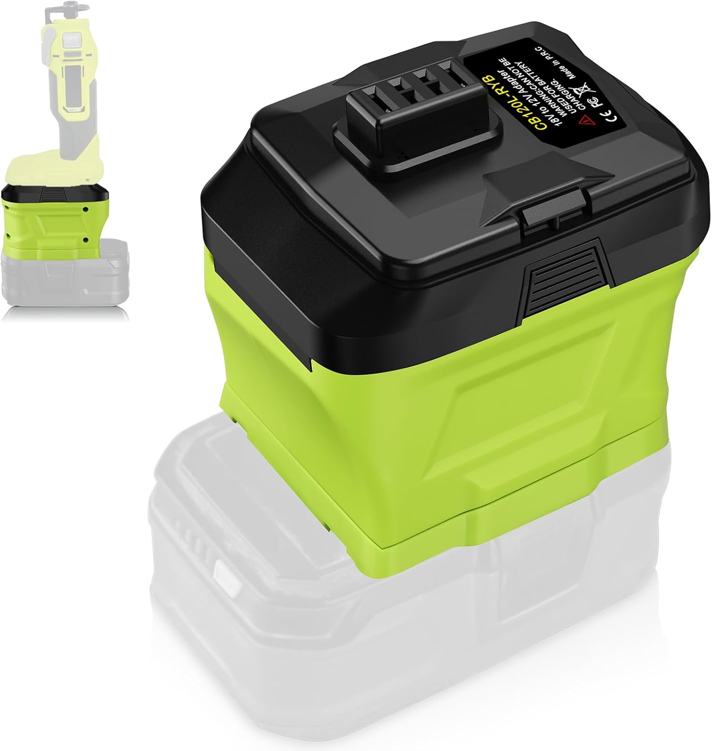 HXTMOJU Battery Adapter for Ryobi 18V Li-ion Battery Convert to Work ...