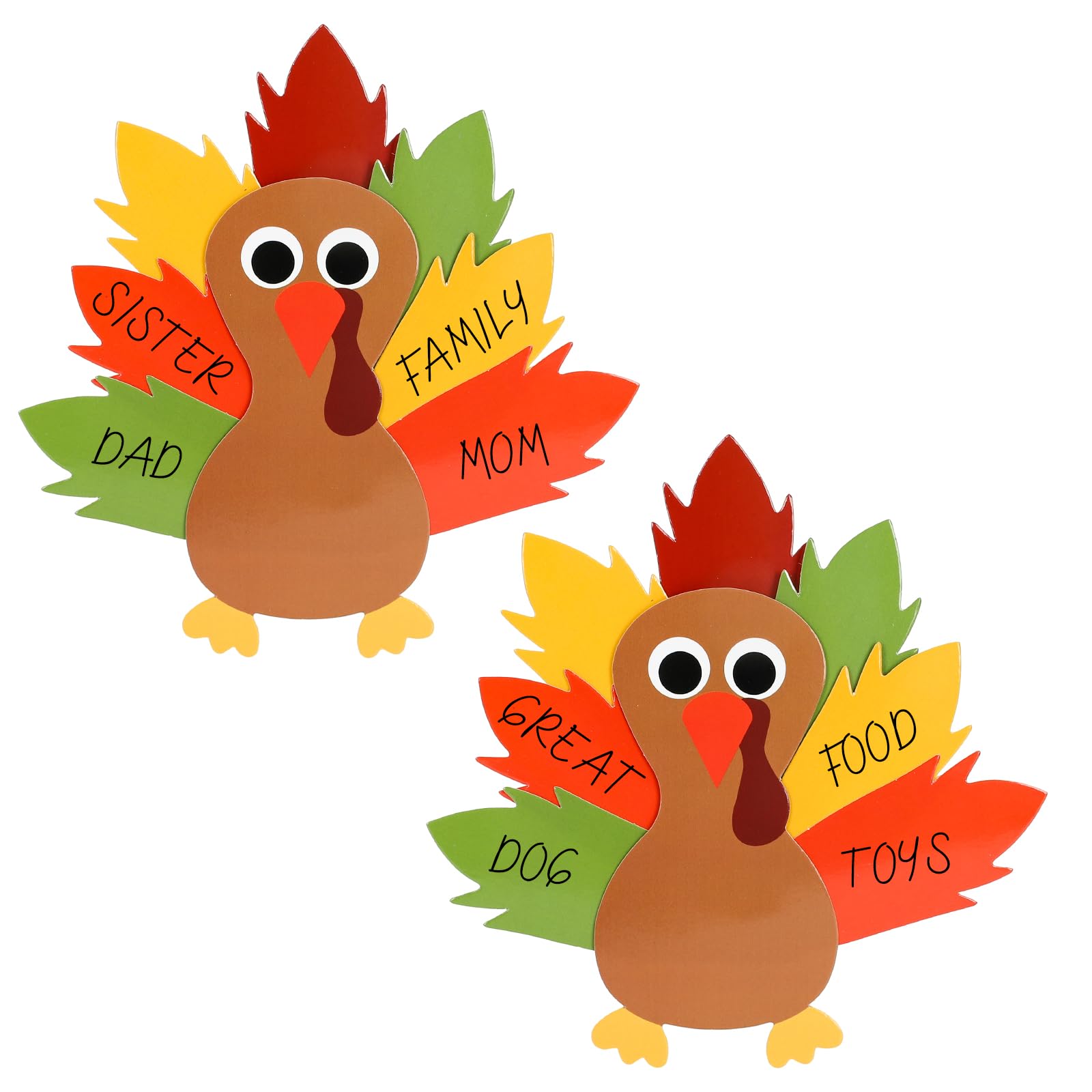 Amazon.com: JarThenaAMCS 90 Pcs Thanksgiving Turkey Bulletin Board ...