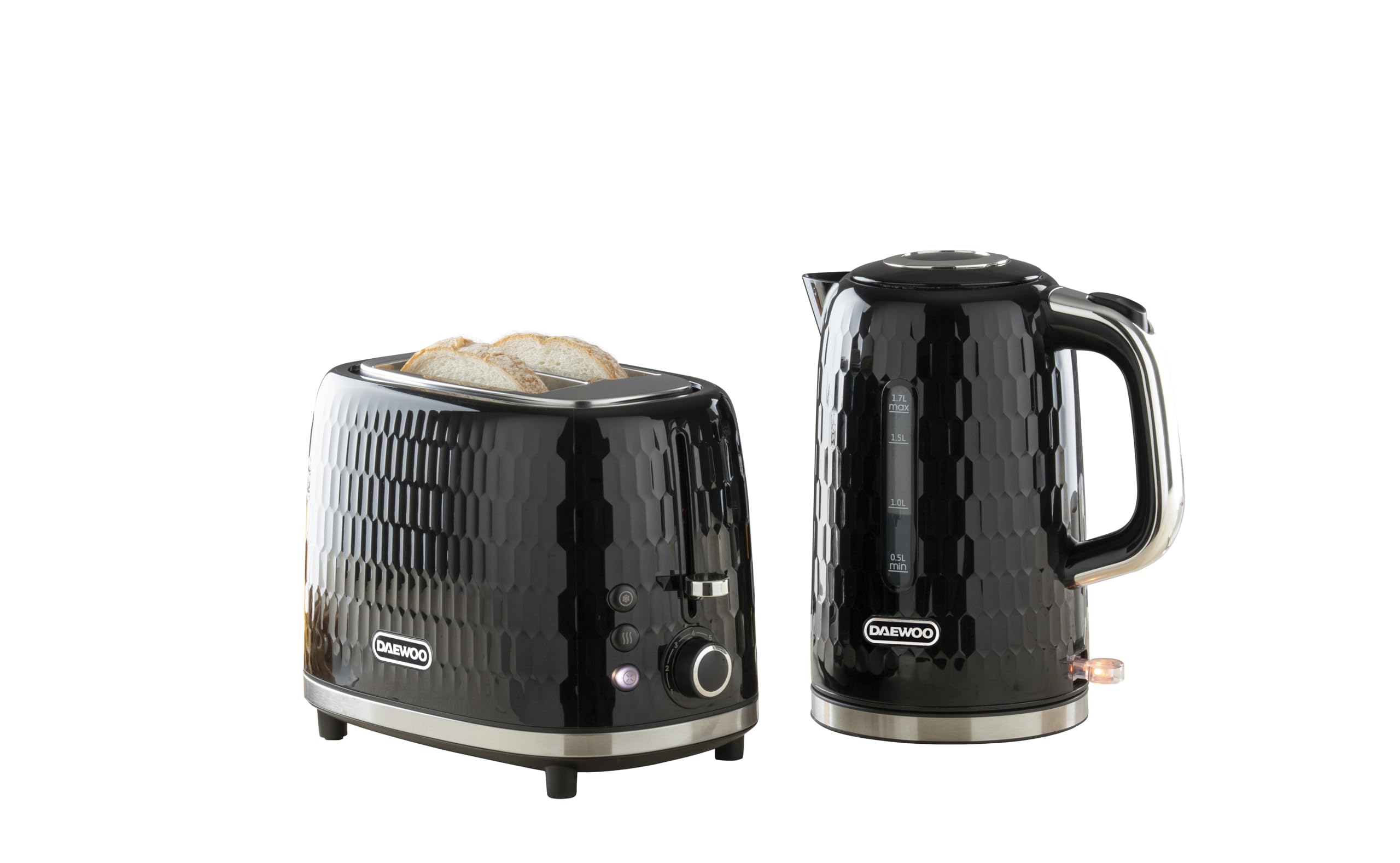 Daewoo Hive Collection, Kettle & Toaster Set, 1.7L Kettle With Matching ...