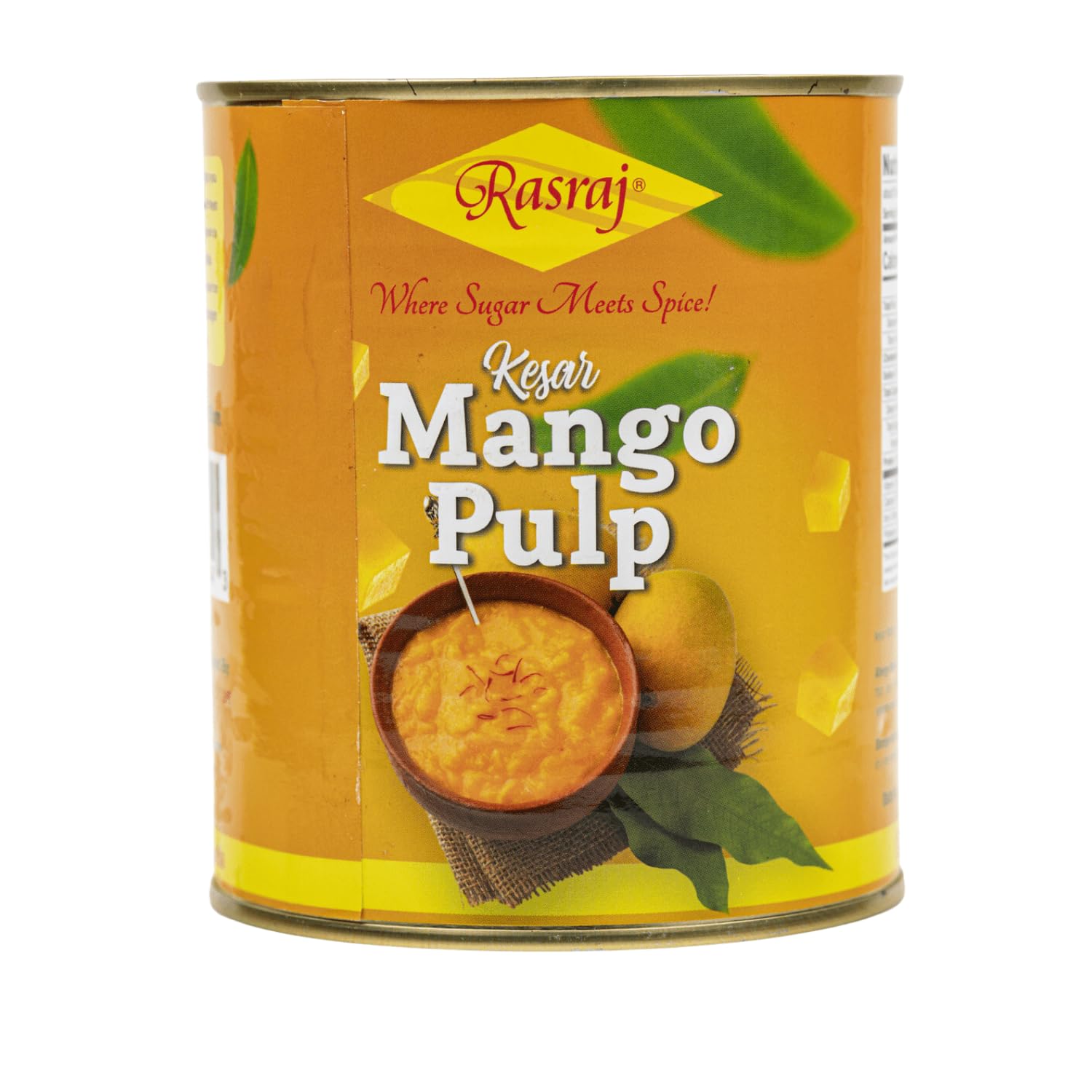 Amazon.com : RASRAJ Kesar Mango Pulp Puree Sweetened, 30 Oz (1.875 Lbs ...