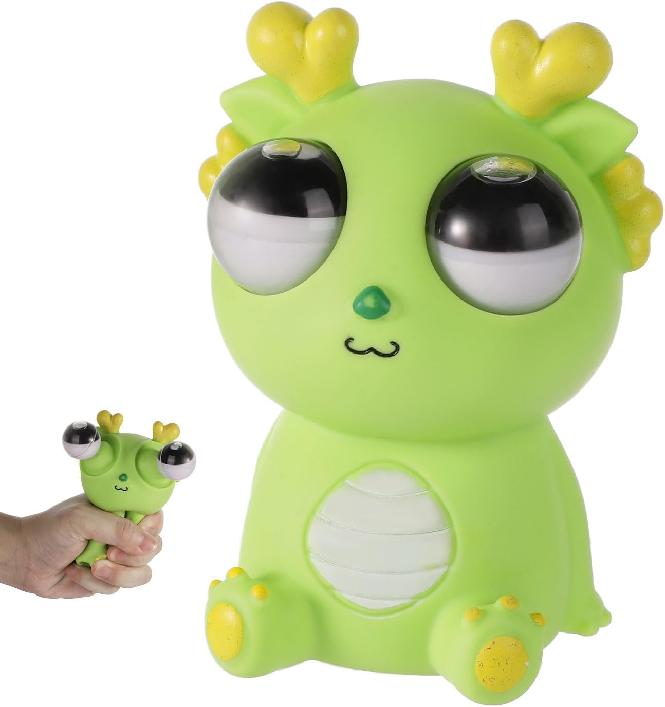 Squeeze Stress Soothing Toy, Cute Eye Popping Dragon Animal Ball ...
