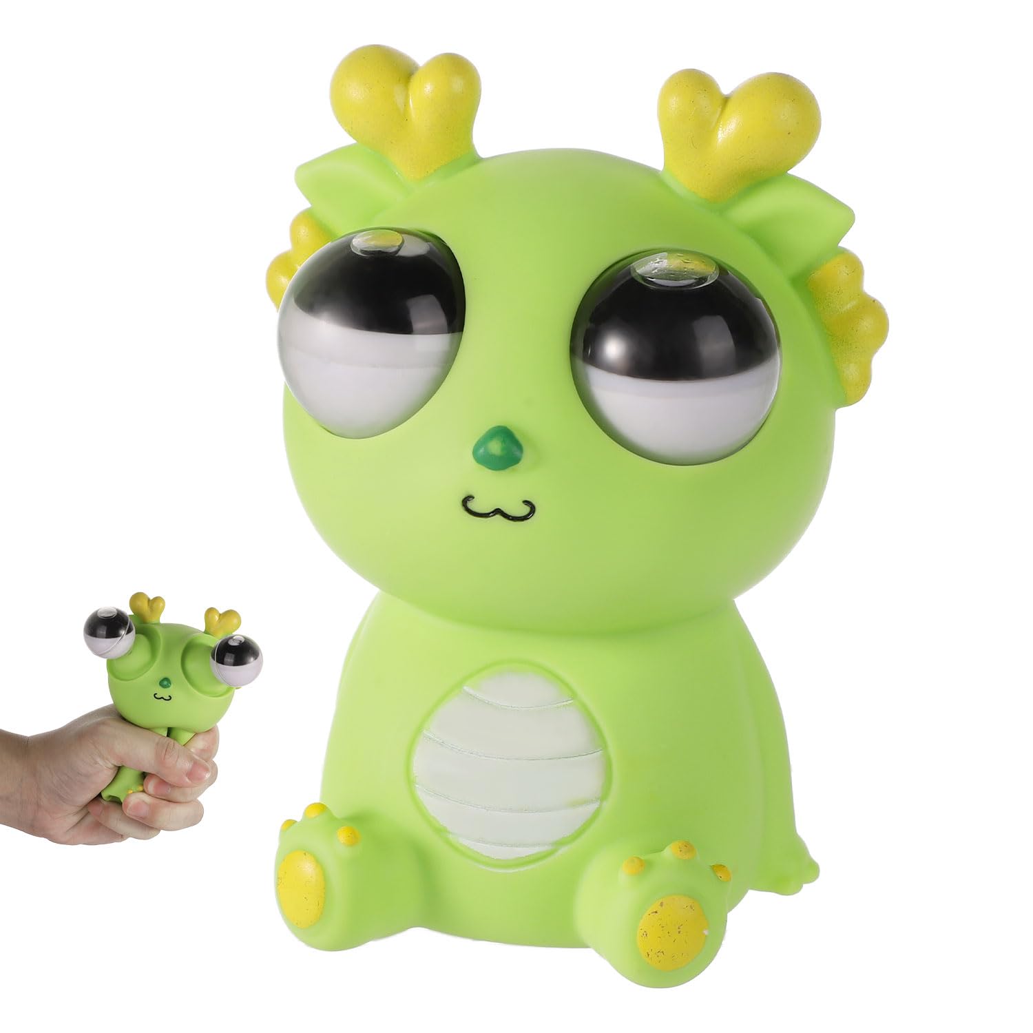 Squeeze Stress Soothing Toy, Cute Eye Popping Dragon Animal Ball ...