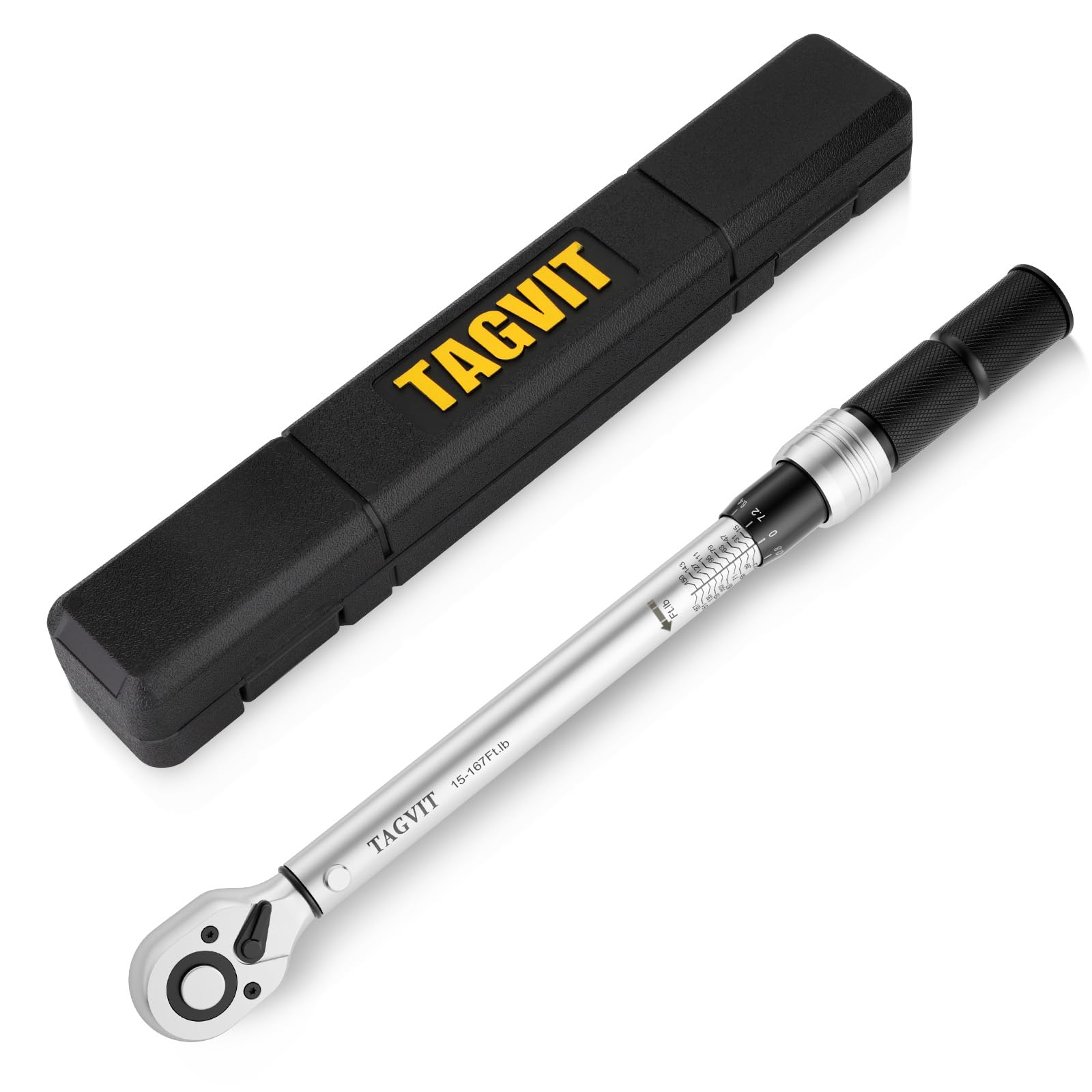 Snapklik.com : 1/2 Inch Drive Click Torque Wrench, 15-167 Ft-Lb/20.4 ...