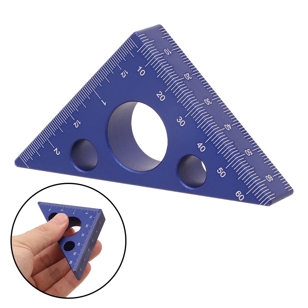 Snapklik.com : Aluminum 45/90 Degree Layout Thickened Triangle Ruler ...