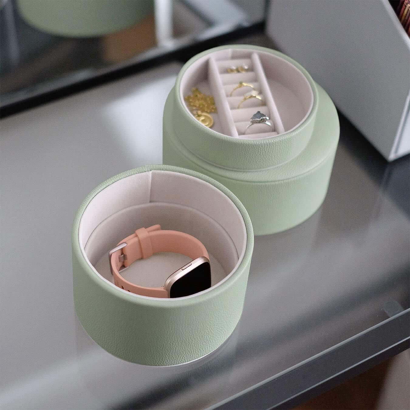 Stackers Sage Green Bedside Jewellery Box Pod – BigaMart