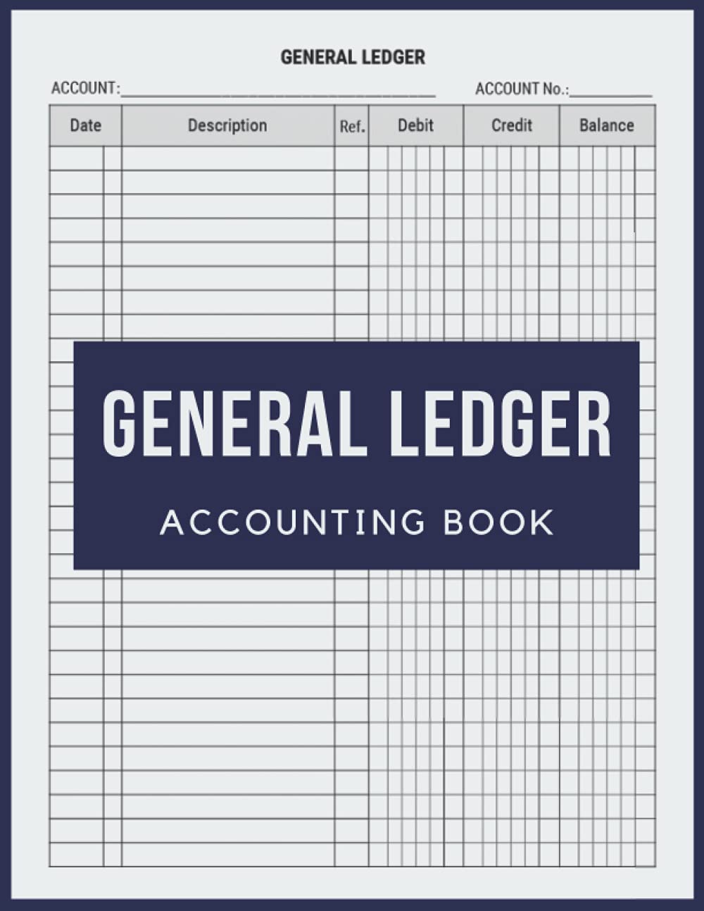 Amazon.com: General Ledger Accounting Book: Account Ledger Book for ...