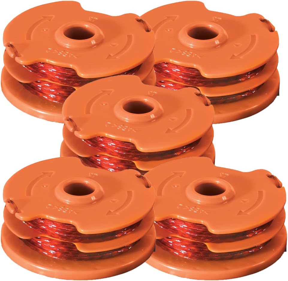 Amazon.com : Worx WA0014 Pack of 2 Grass Trimmer Spools and Line ...