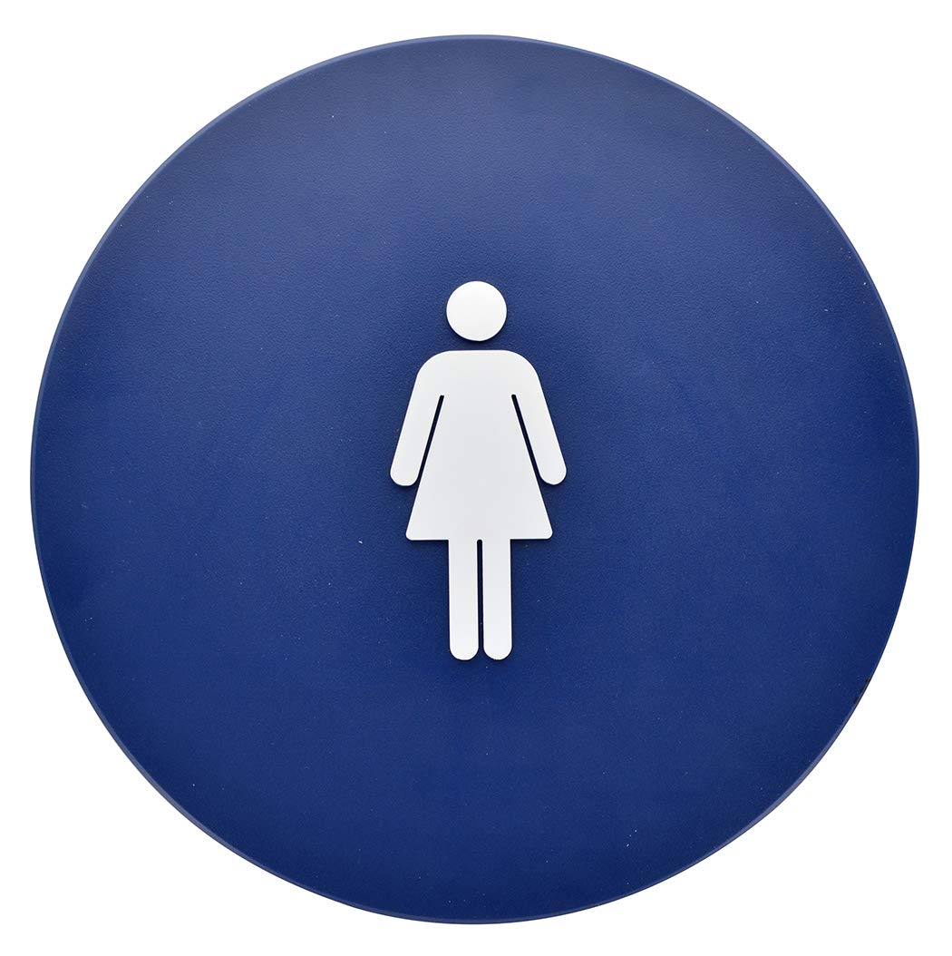 Womens Restroom Sign Circle Women Restroom Sign Identity Group