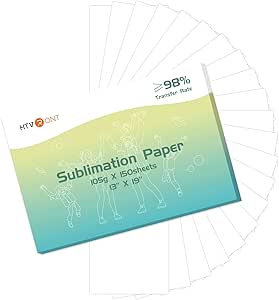 HTVRONT Sublimation Paper 13x19 Inches - 150 Sheets Excellent Ink ...